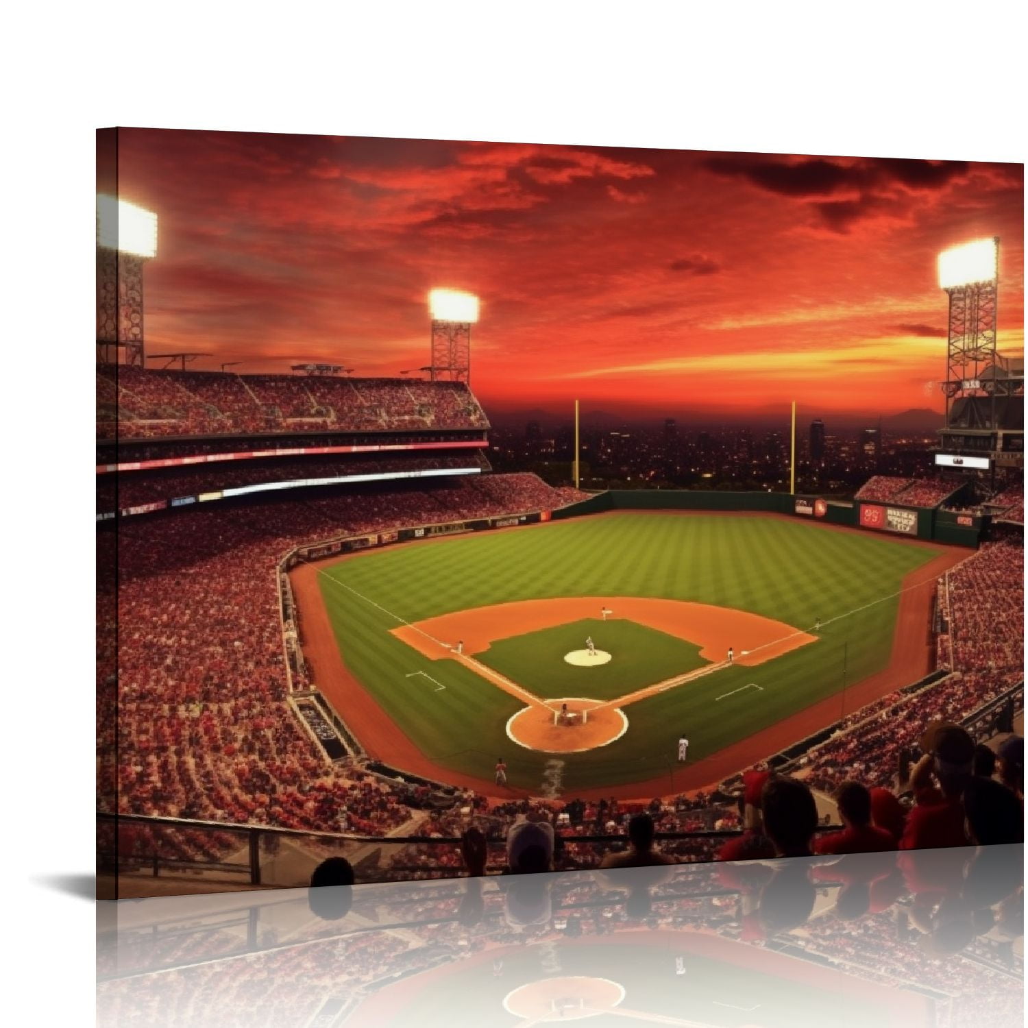Nawypu Beautiful Sunset Glow,Great American Ballpark Aesthetic Poster ...