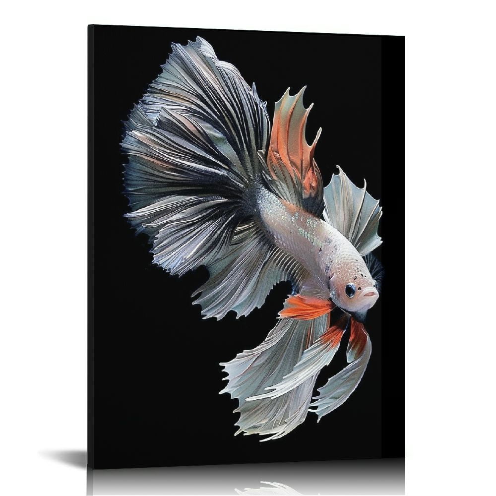Nawypu Beauty Fish Canvas Painting Modern Abstract Wall Art Animal ...