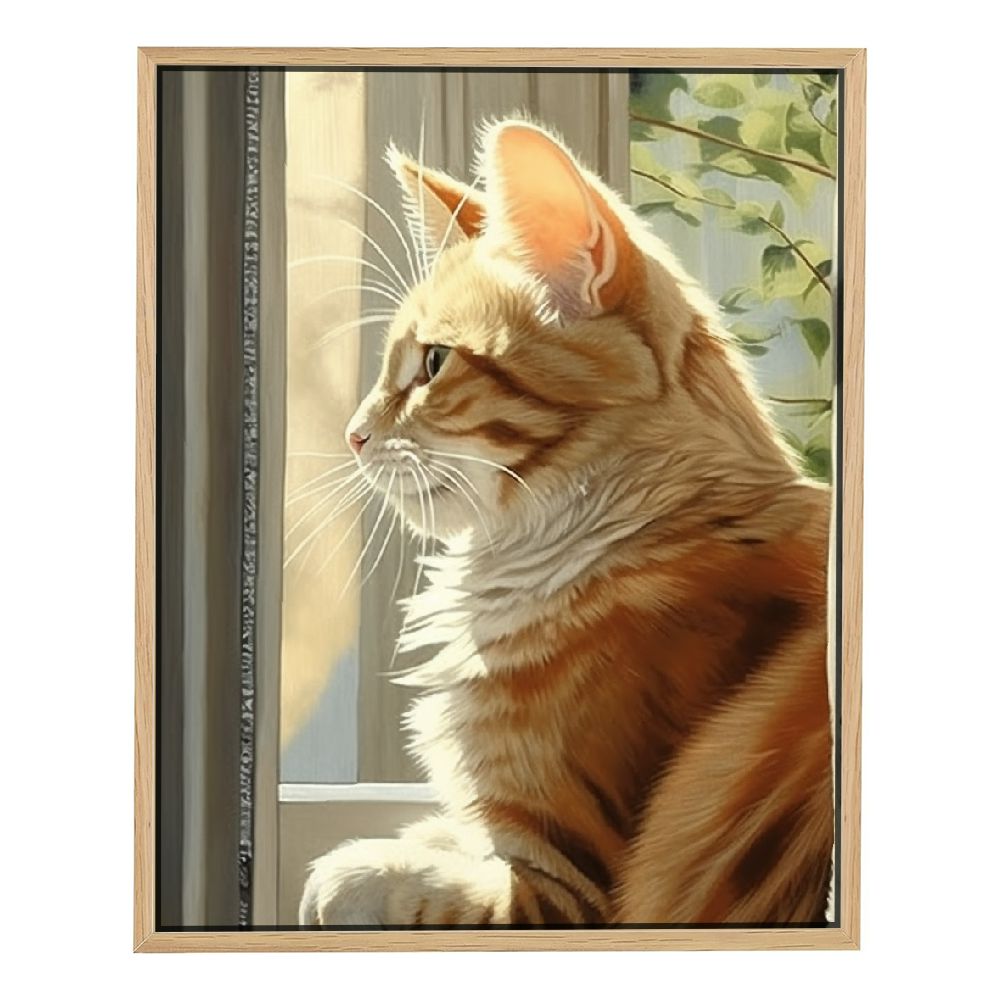 Nawypu Bedroom Décor Cat Wall Art Daisy Canvas Prints Art Flower ...