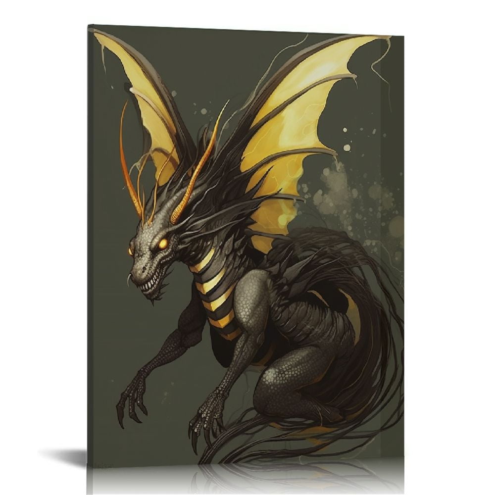 Nawypu 'Bee Dragon ' by Avery Multer, Canvas Wall Art, - Walmart.com