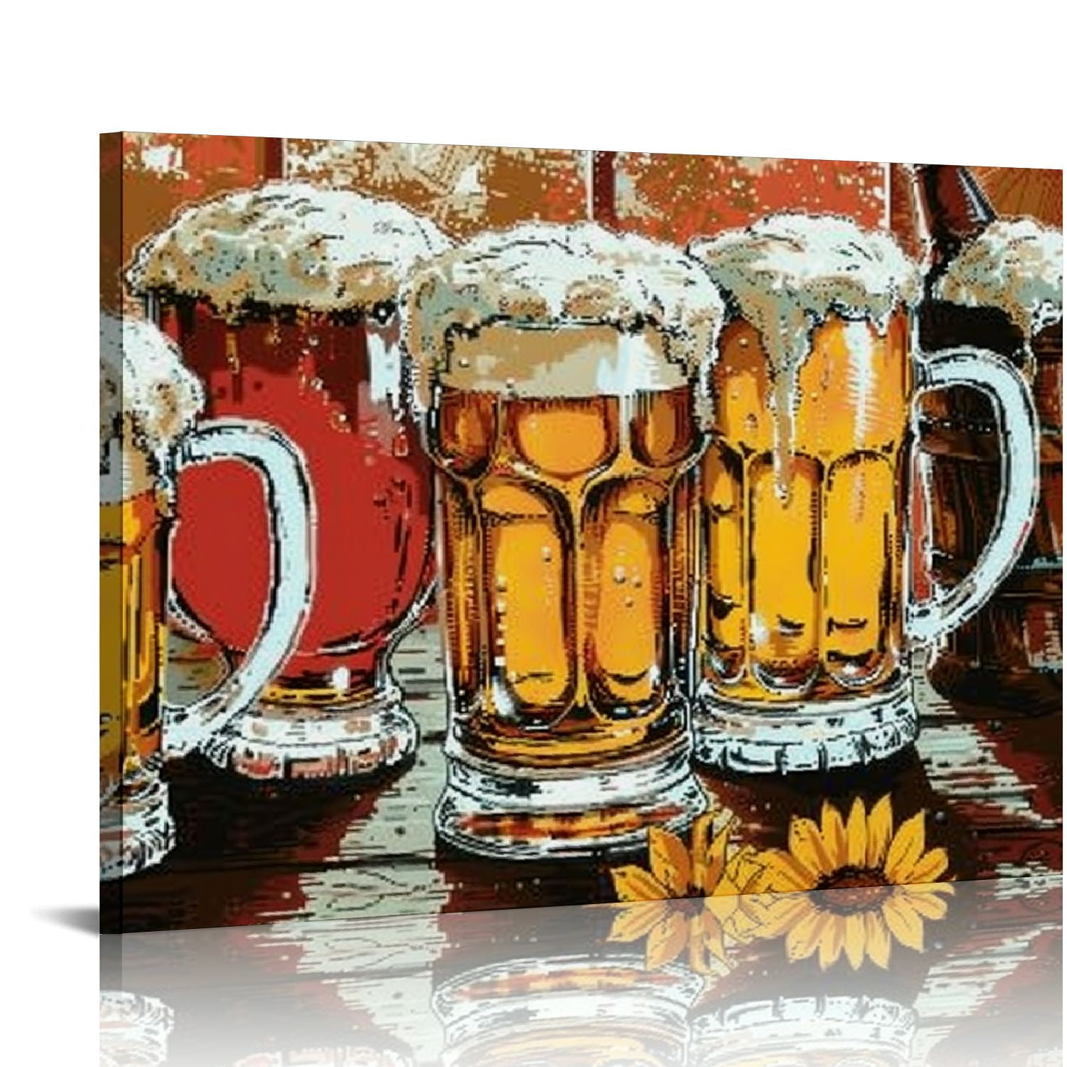 Nawypu Beer Decor Party Patriotic German Beer Sign Decor Tin Aluminum ...
