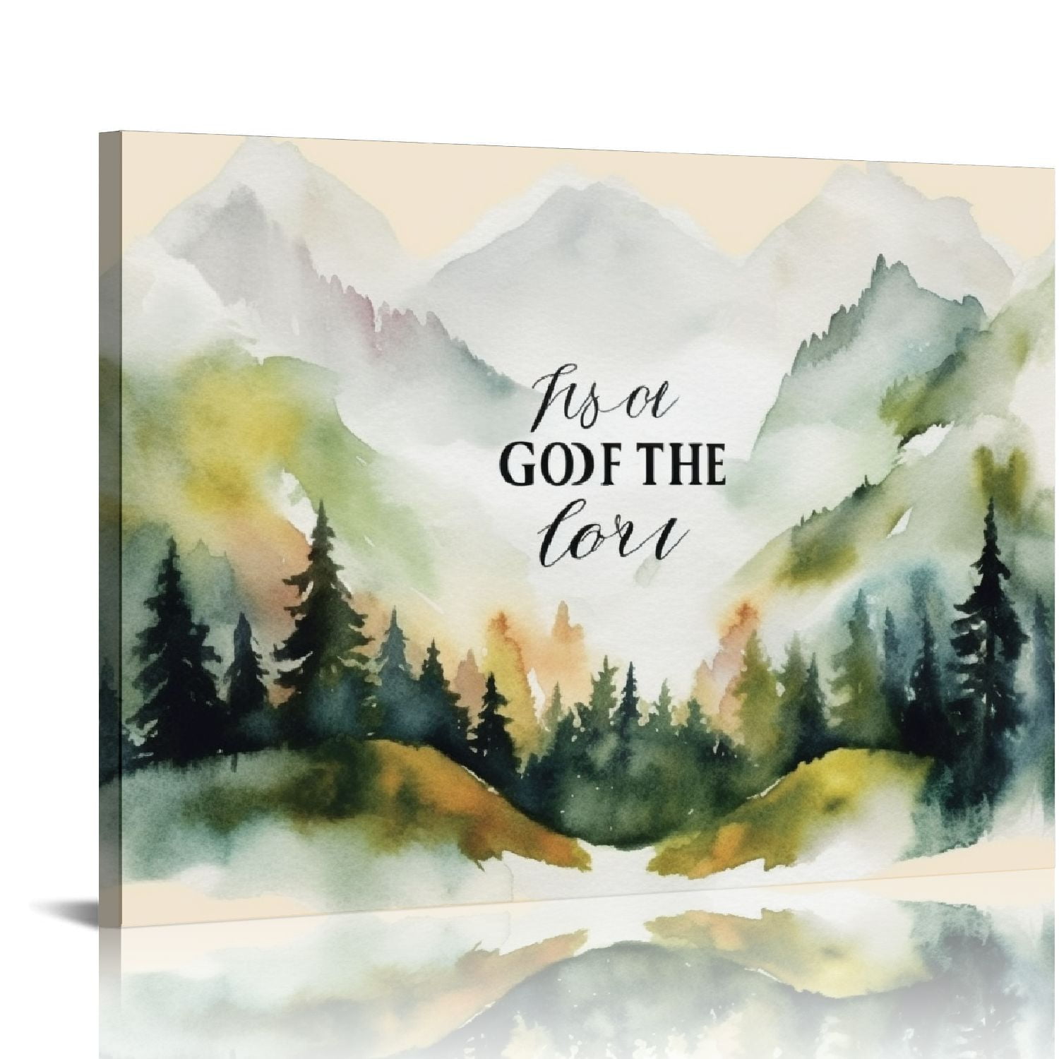 Nawypu Bible Verse Watercolor Canvas Print Decor Do It All for the ...