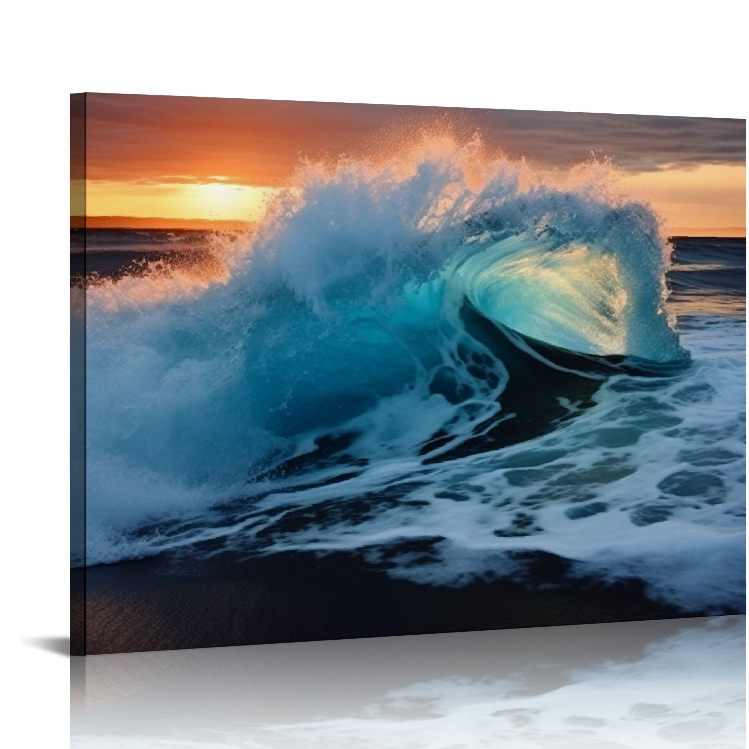 Awypu Big Ice On The Ocean Cold Winter Water Wall Art Canvas Prints ...
