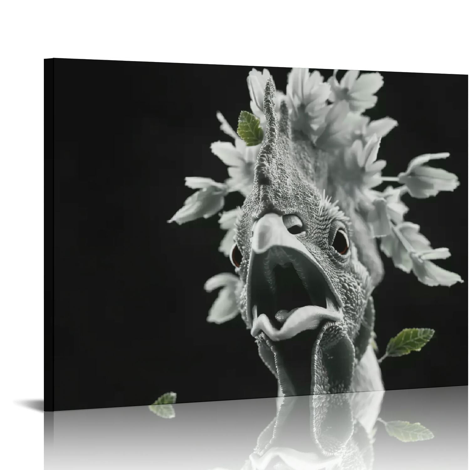 Nawypu Black And White Rooster Picture Poster Home Chicken, White Come ...