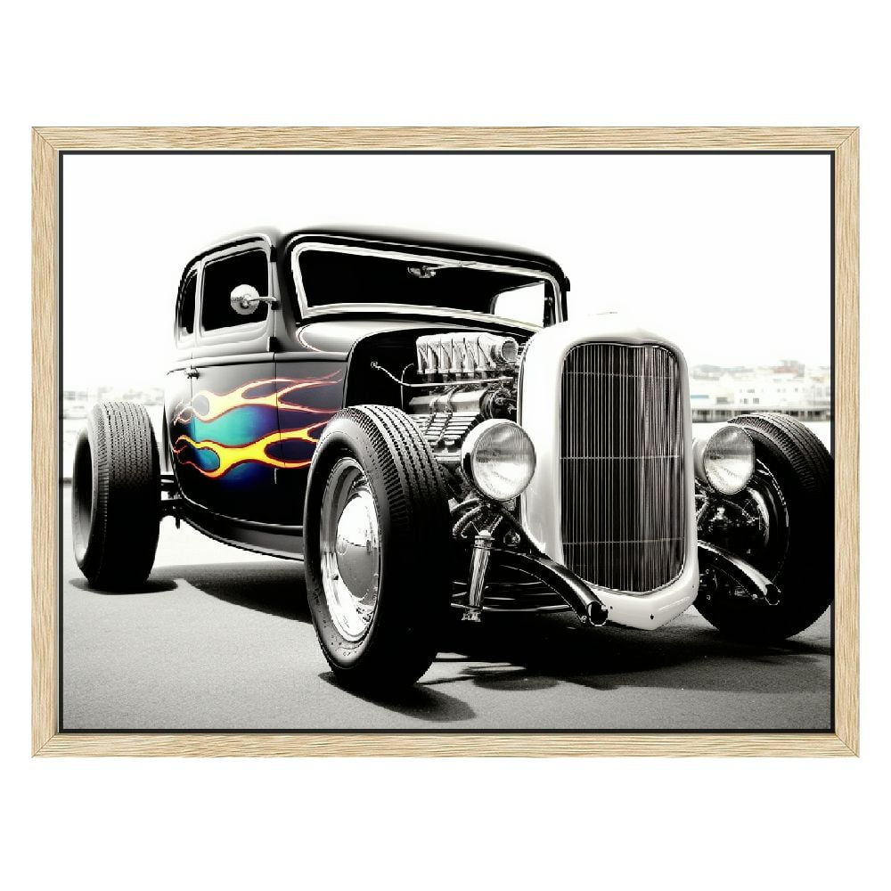 Nawypu Black Classic Car Hot Rod and Muscle Car Poster Decorative ...