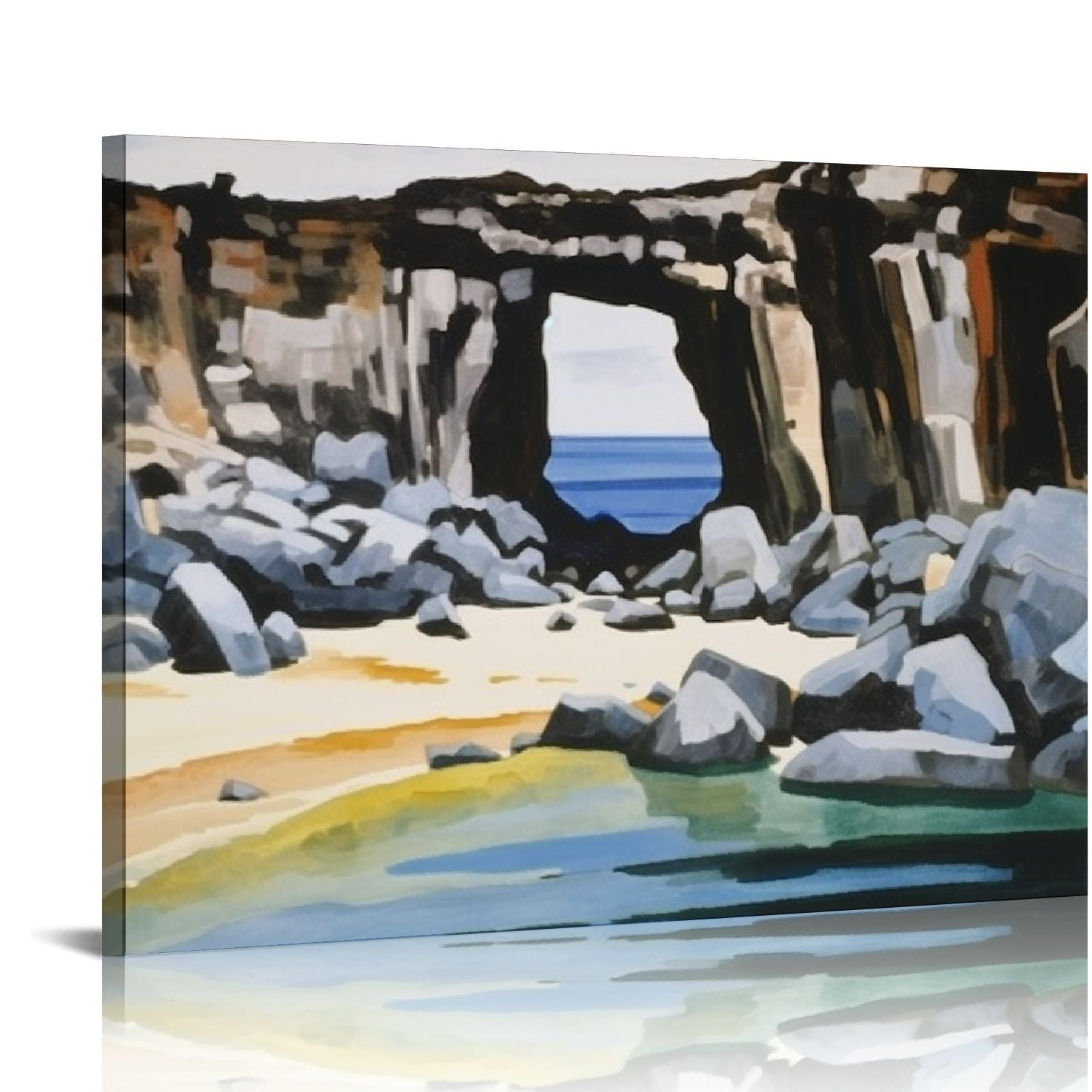 Nawypu Black Lava Bridge, Hana Coast Great Works Print Poster Canvas ...