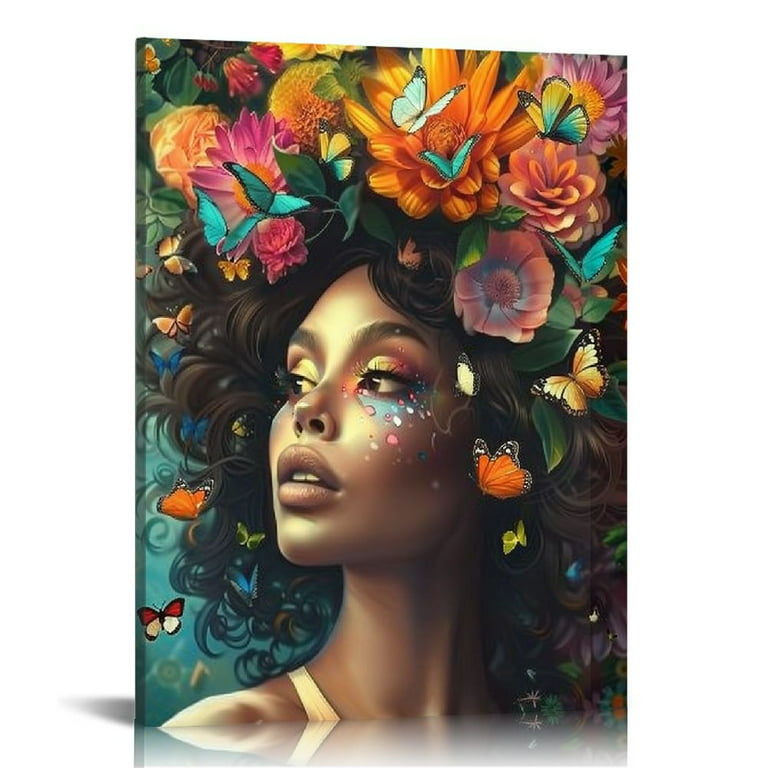 Afro Girl Wall Art