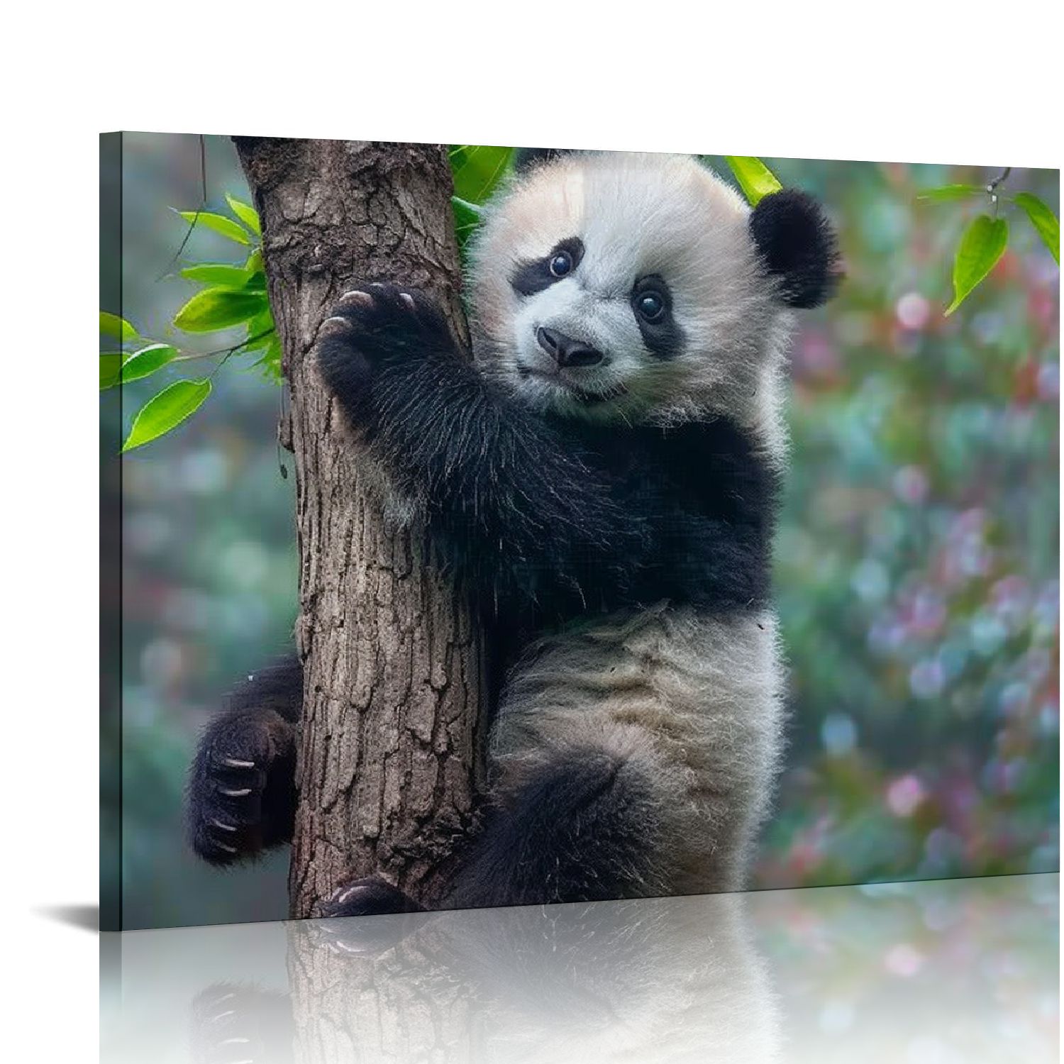 Nawypu Black and White Animal Panda Wall Art, Cute Panda Poster Picture ...