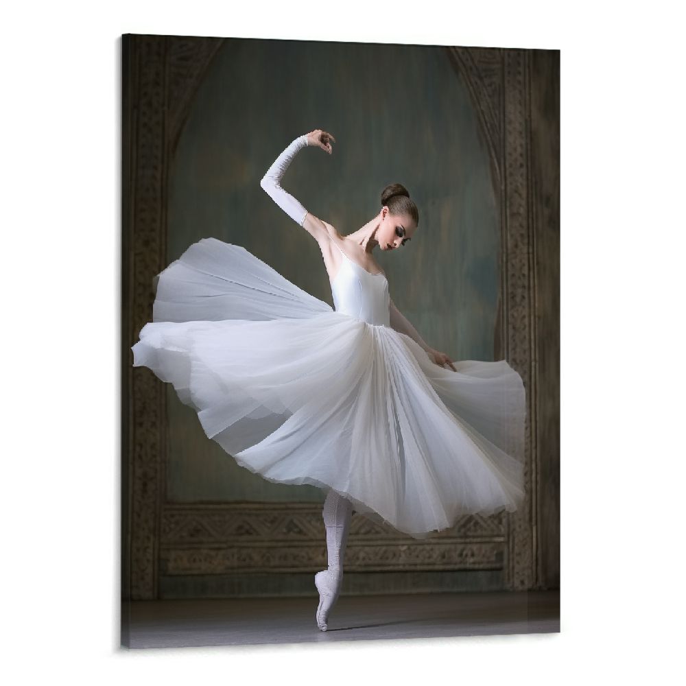 Nawypu Black & White Ballerina Dancers Wall Art Woman Dancing Decor ...