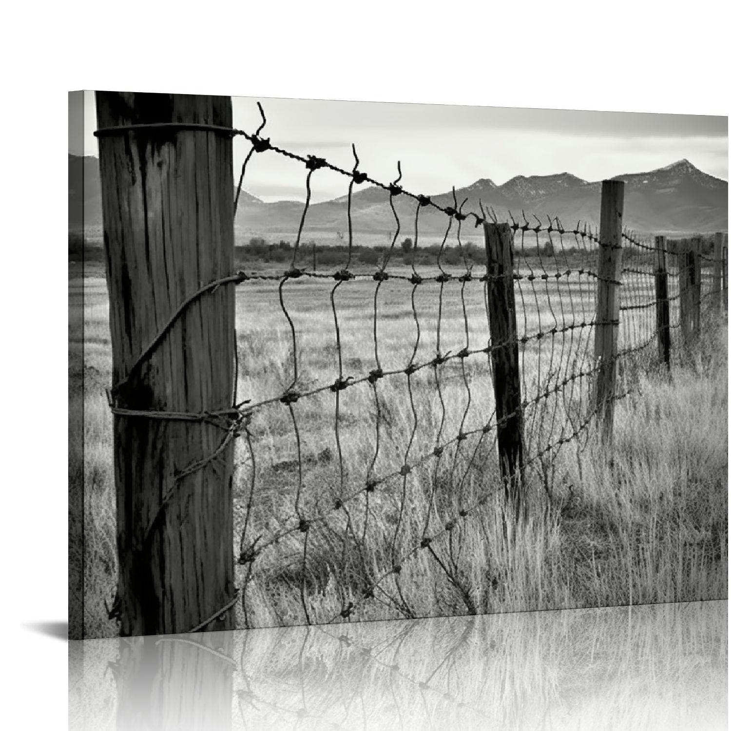 Nawypu Black and White Western Decor Cowboy Wall Art for Men's Bedroom ...