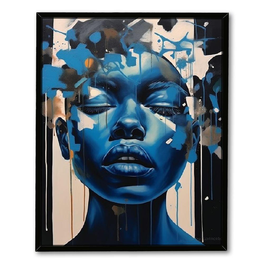 Nawypu Black Women Wall Art African American Women Canvas Wall Art Black Queen Poster Abstract ...