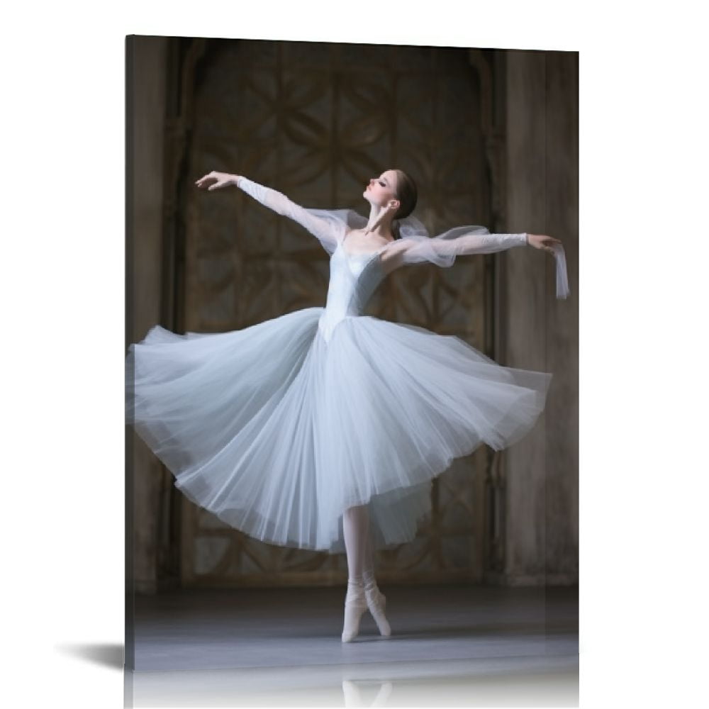 Nawypu Black & White Ballerina Dancers Wall Art Woman Dancing Decor ...