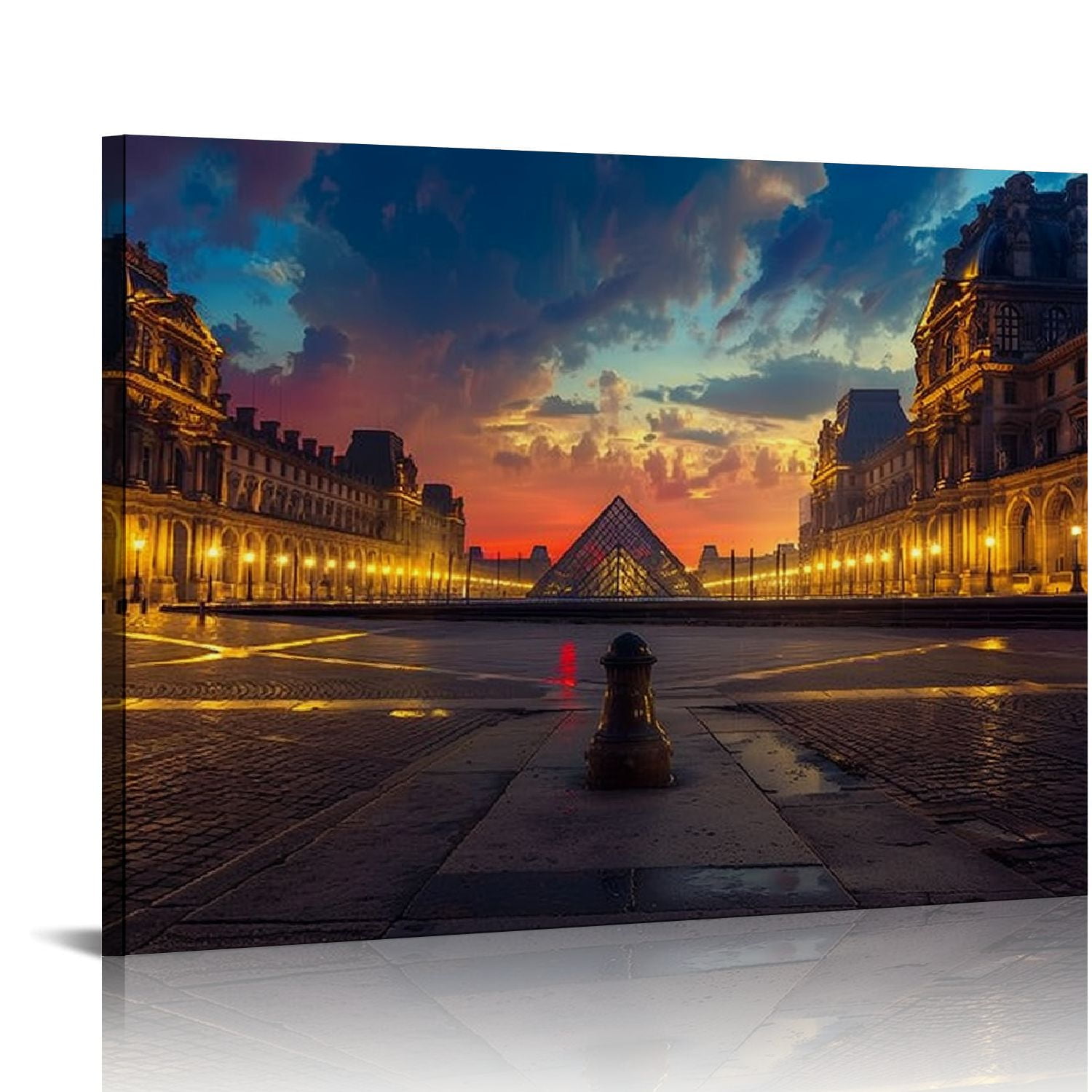 Nawypu Blue Hour from The Louvre Artwork Canvas Wall Art - Walmart.com