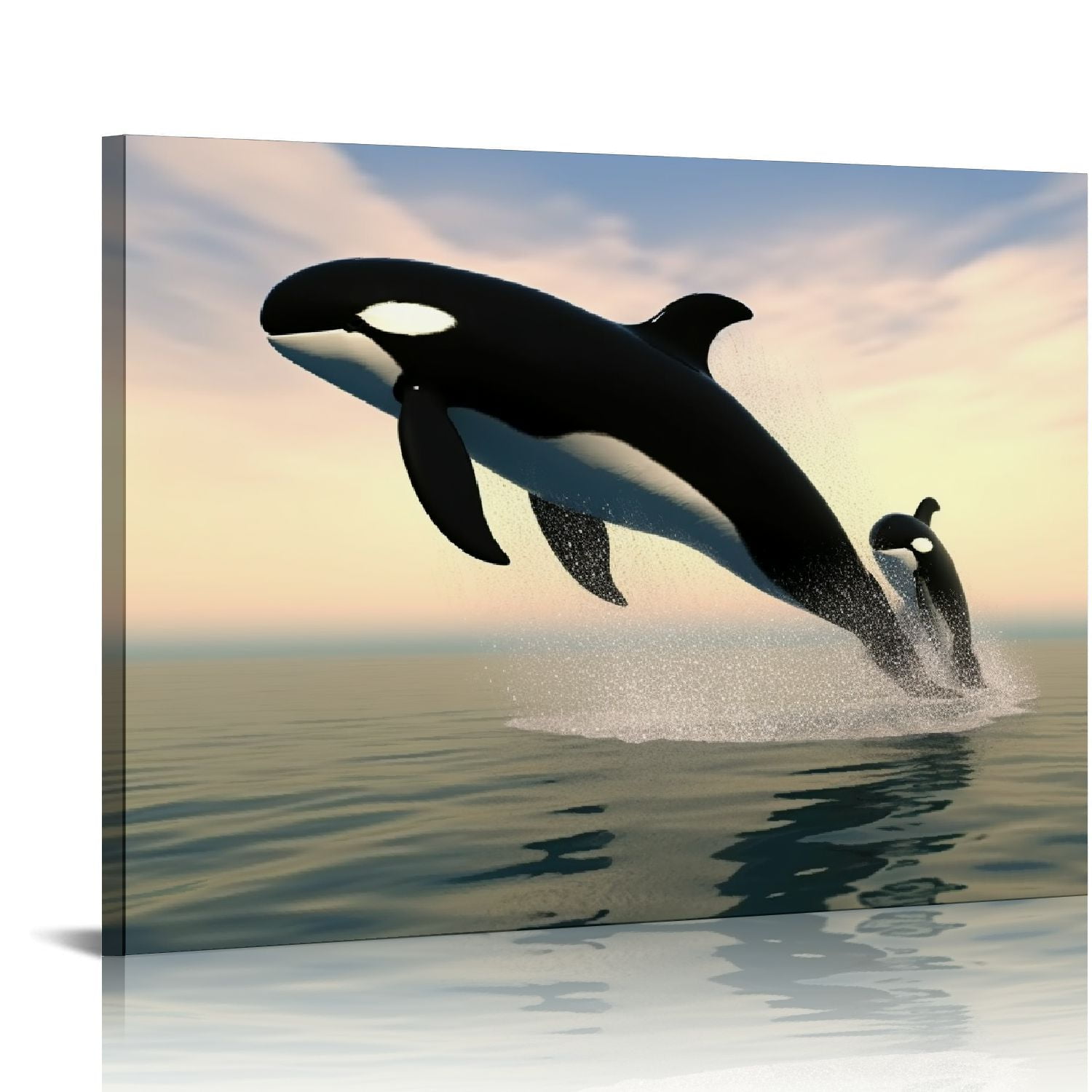 Nawypu Blue Whale Canvas Wall Art For Living room Poster Printing ...