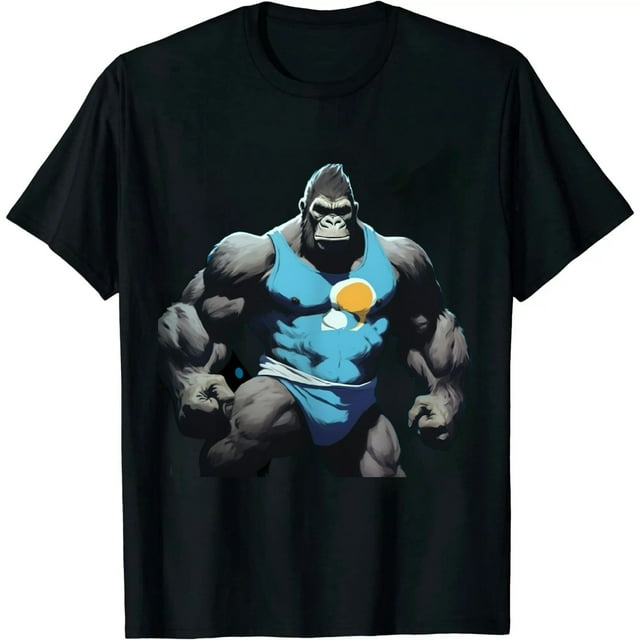 Nawypu Bodybuilding Dancing Workout Gorilla Ape Flexing Muscle T-Shirt ...
