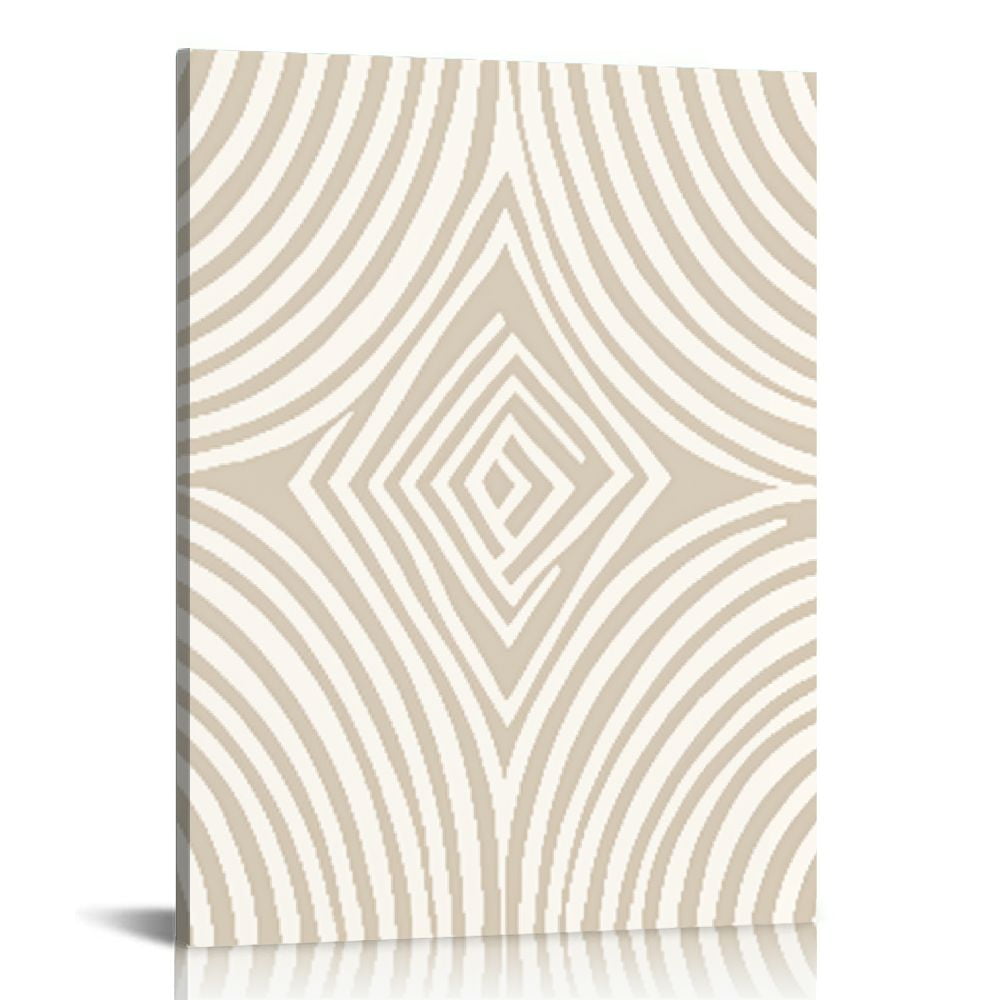 Nawypu Boho Neutral Canvas Wall Art Set - Minimalist Abstract Line ...