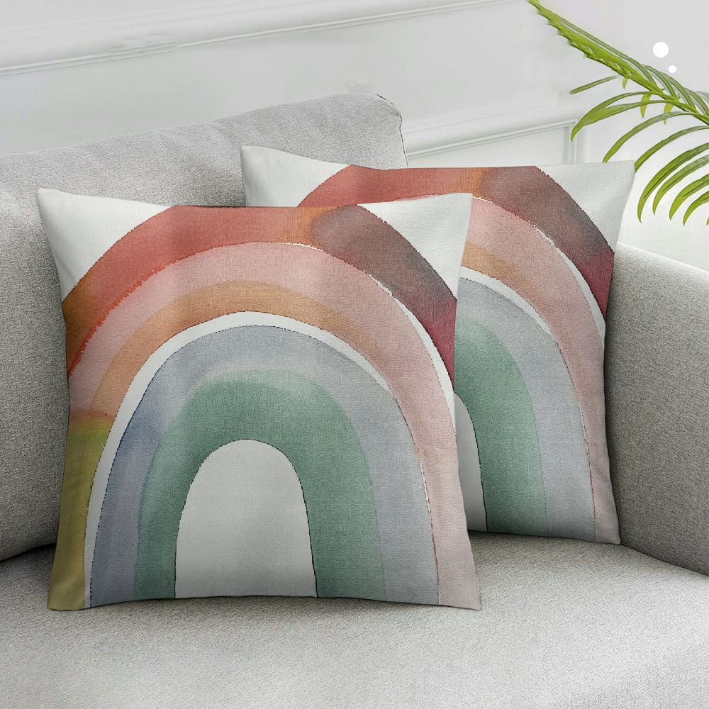 Nawypu Boho Rainbow Pillow Cover, Boho Rainbow Classroom Decorative Pillowcase Throw Pillow ...