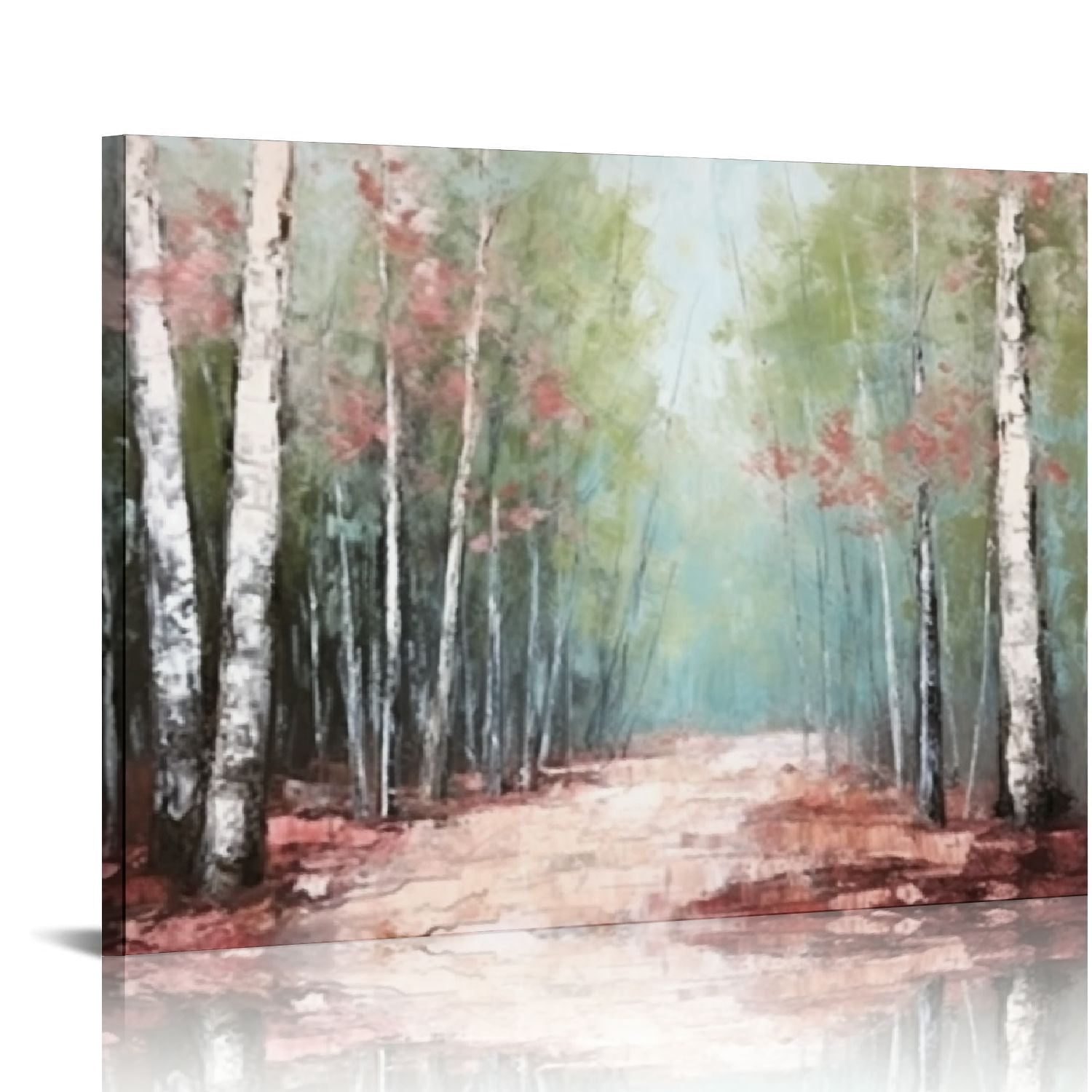 Nawypu Botanical Wall Art for Girls Room Pink Tree Wall Decor Plant ...