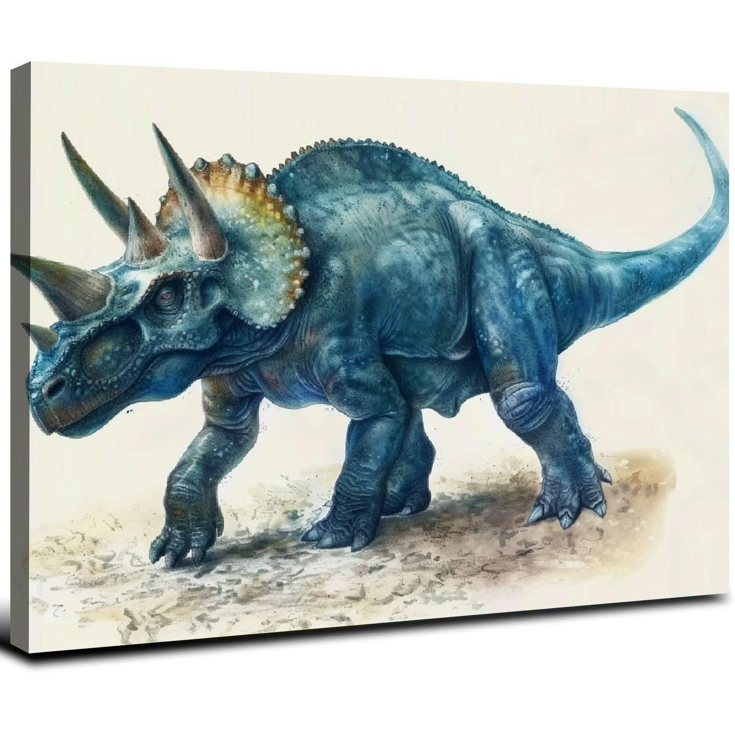 Nawypu Boy Room Cool Dinosaur Painting Print on Canvas Wall Art ...