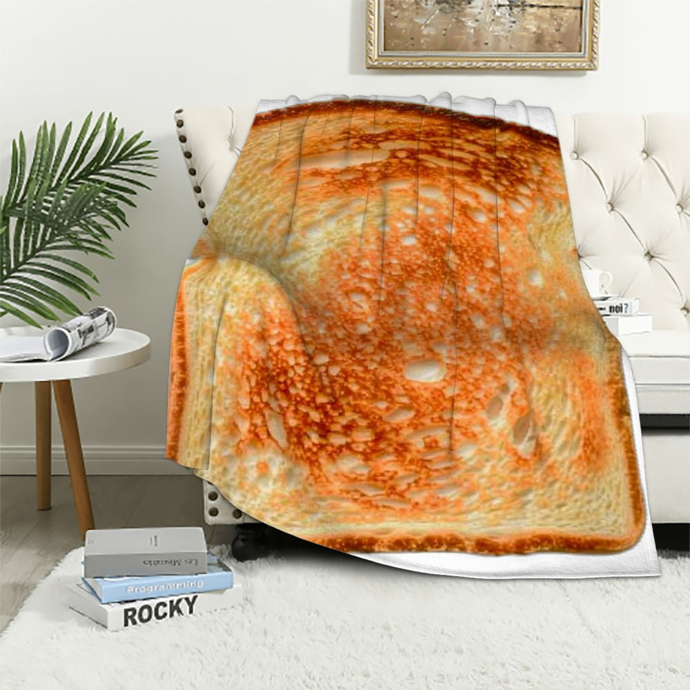 Nawypu Bread Blanket,Toast Bread Throw Blanket, Burritos Tortilla Toast ...