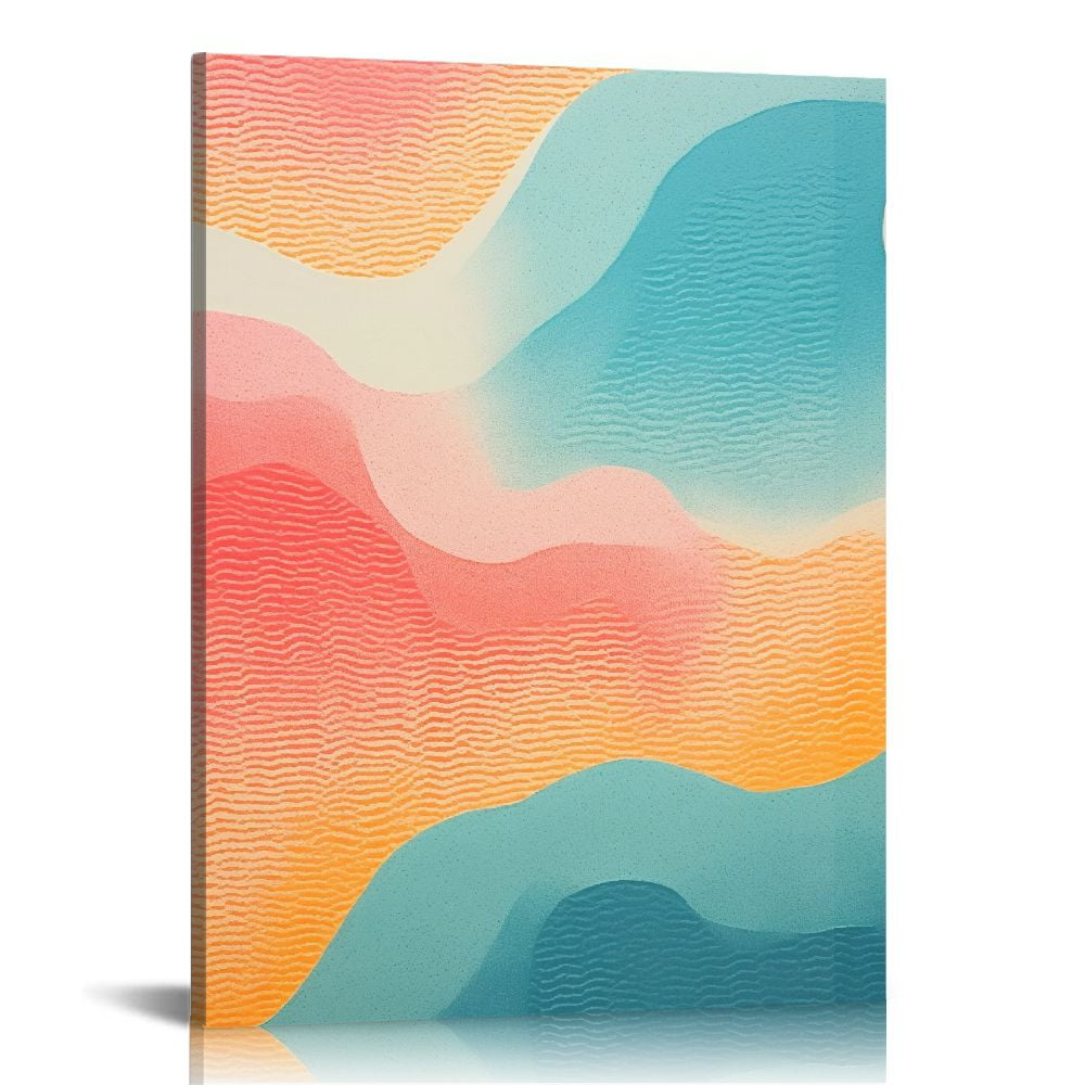 Nawypu Bright Pink Pictures Wall Art Abstract Colorful Canvas Wall ...