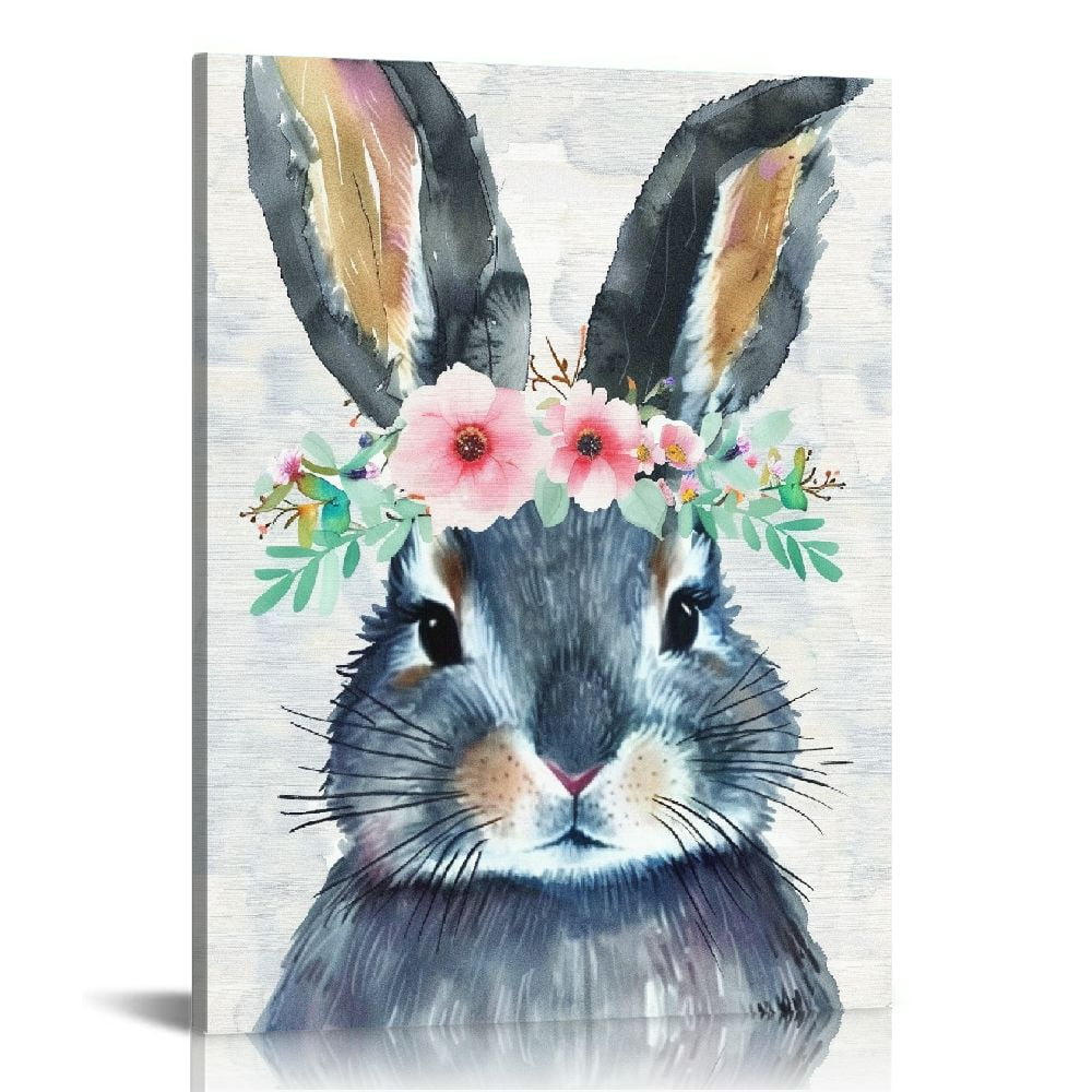 Nawypu Bunny/rabit Canvas Wall Art Animal Wall Decor | HD Printed ...