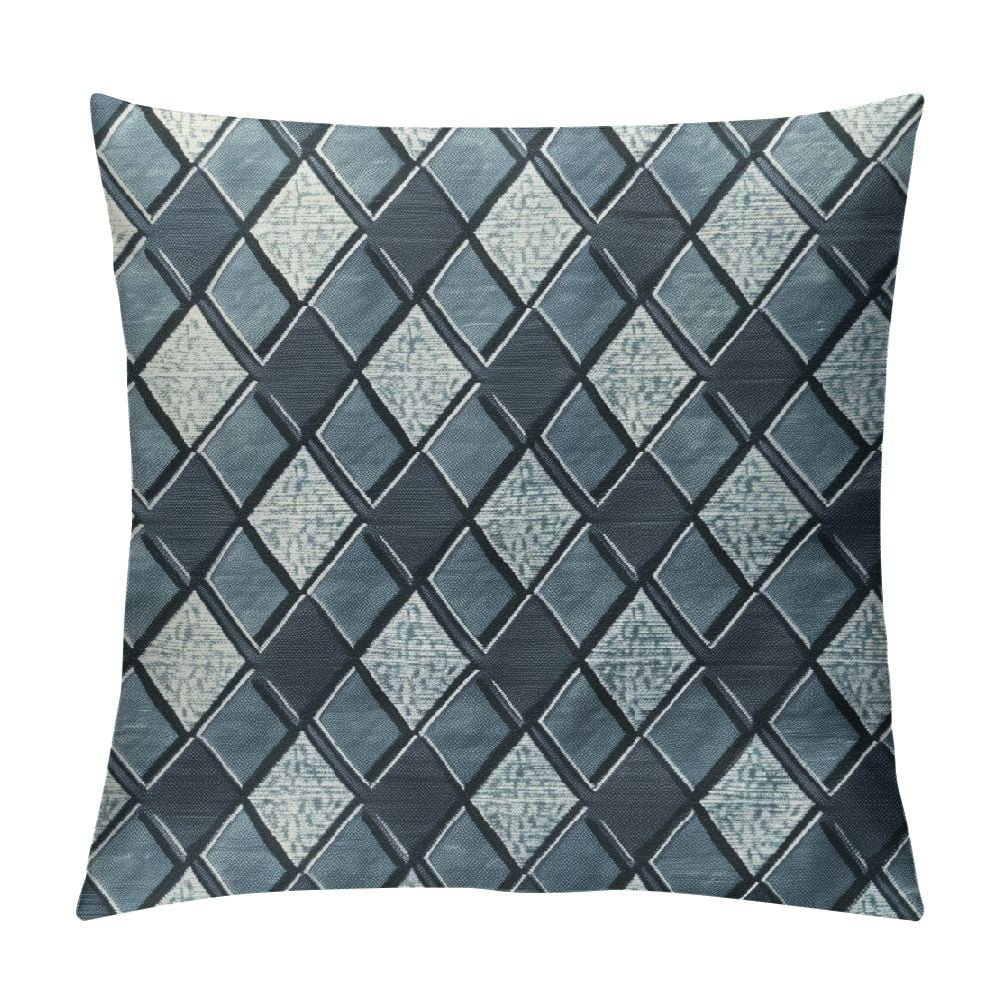 Nawypu Burlap Linen Throw Pillow Cover Rhombus Textured Cushion Case ...