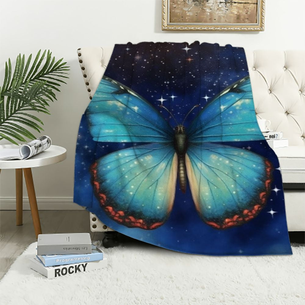 Nawypu Butterfly Blanket for Women Girls Ultra Soft Butterflies ...