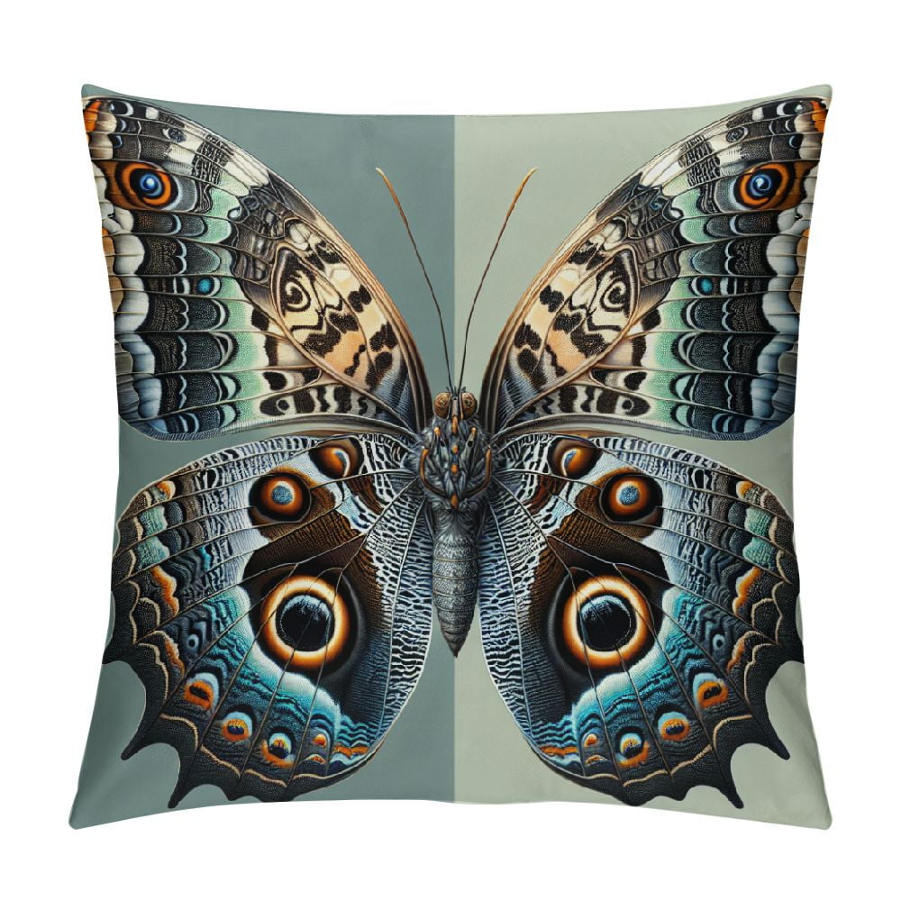Nawypu Butterfly Decorative Throw Pillow Covers, Beautiful ...