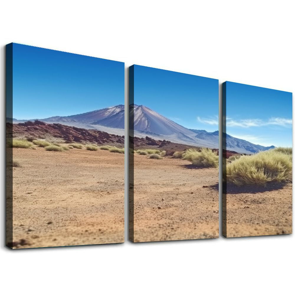 Nawypu Caldera of The Volcano Teide-Contemporary Landscape Canvas Art ...