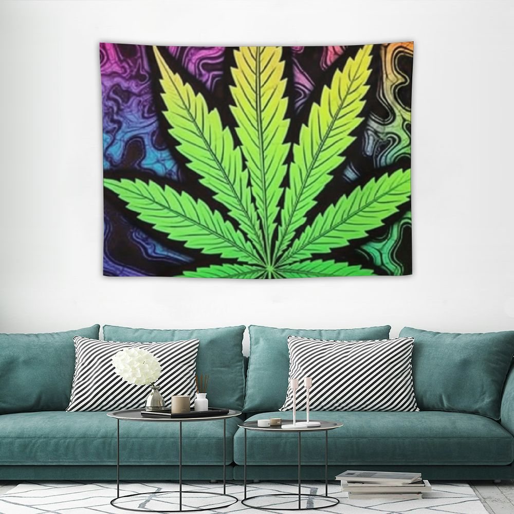 Nawypu Cannabis Leaf Throw Blanket Chic Stars Blue Rose Throw Blankets ...