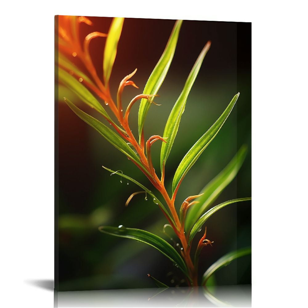Awypu Cannabis Wall Art Botanical Art Prints Marijuana Leaves Canvas ...