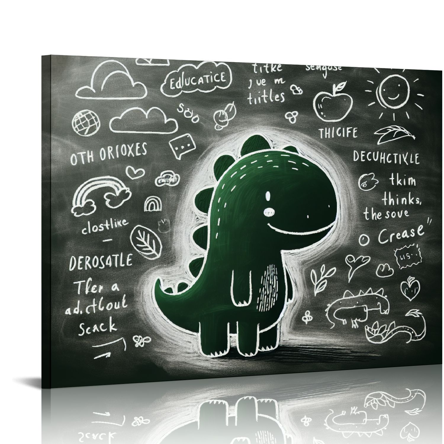 Nawypu Canvas Animal Wall Art Modern Decorations Paintings Green ...