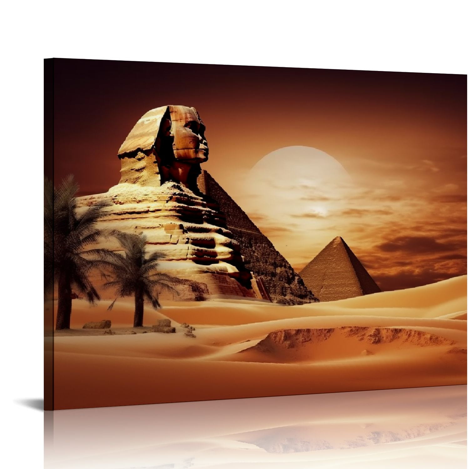 Nawypu Canvas Print Wall Art - Ancient Egypt Secrets Pyramid Sphinx ...
