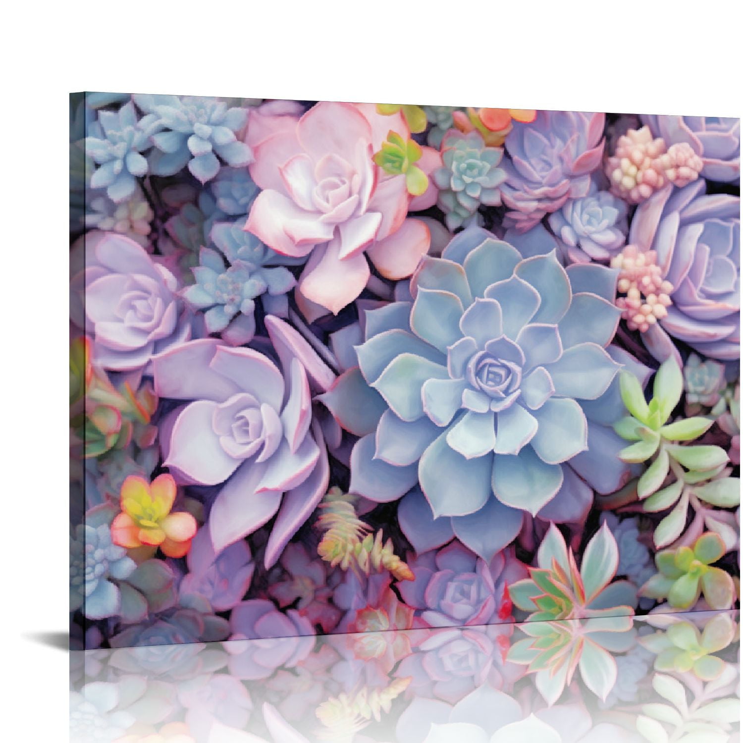 Nawypu Canvas Print Wall Art Bouquet of Red, Blue, Pink Yellow ...