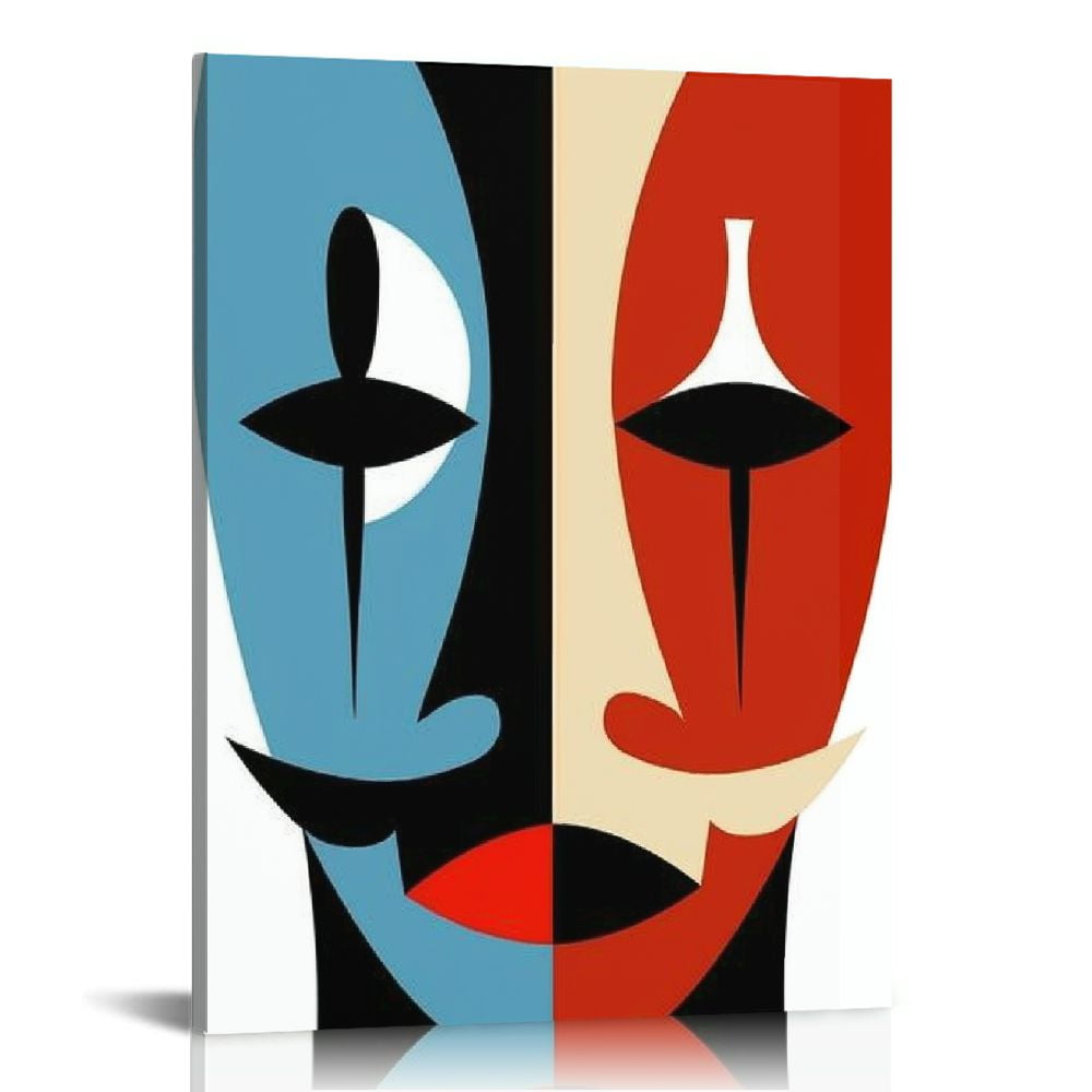 Awypu Canvas Print Wall Art Decor,Black April Fools Wall Art Print ...