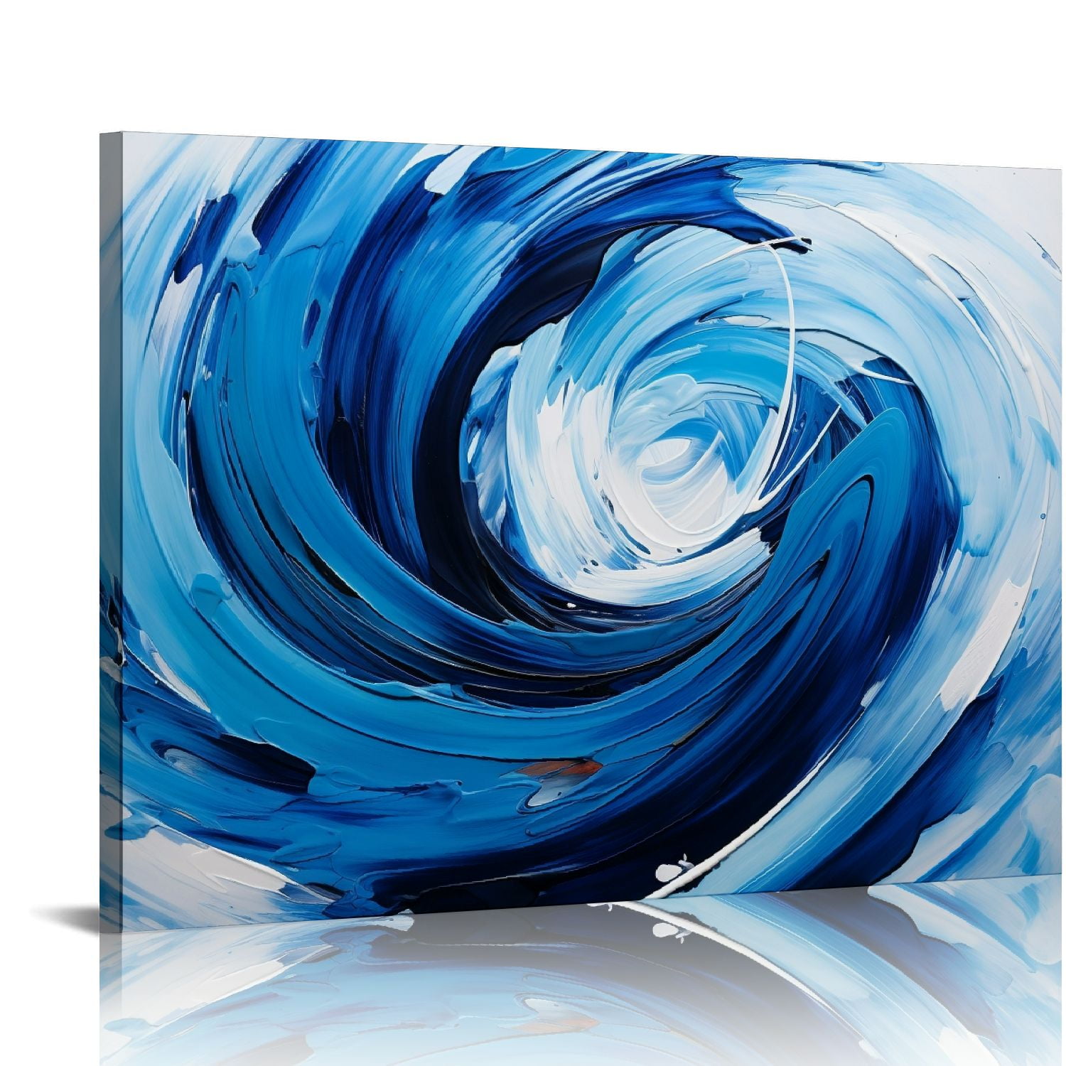 Nawypu Canvas Prints Abstract Blue Wall Art Print Paintings Abstract ...
