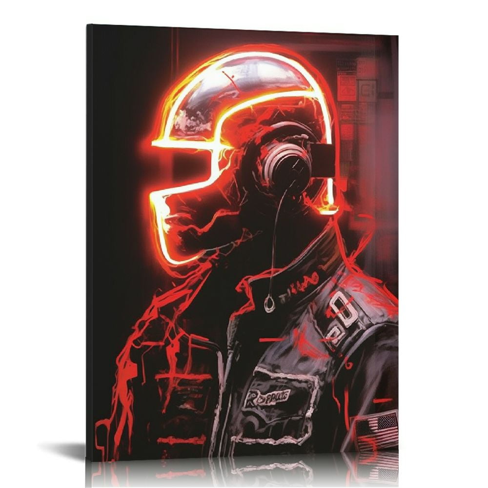 Nawypu Canvas Prints - Formula 1 Driver F1 Racing Neon Poster ...