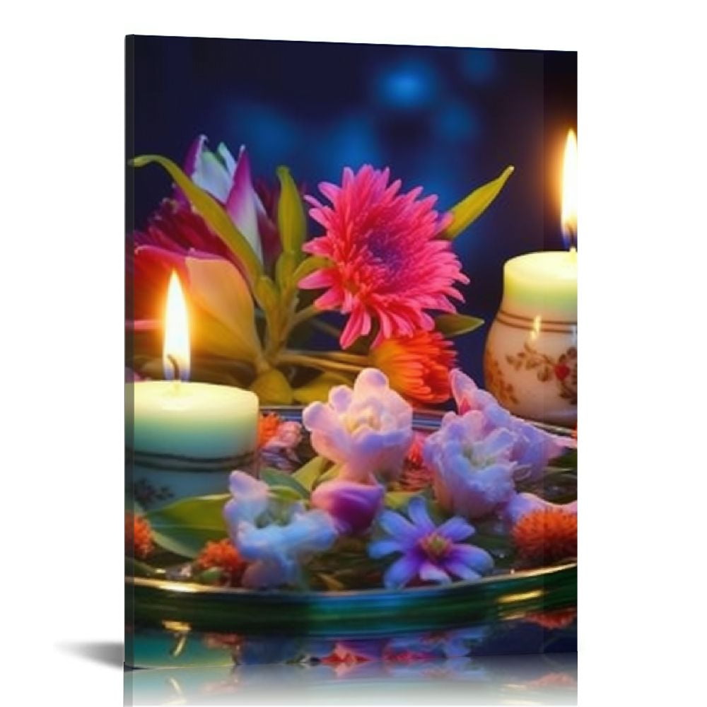 Nawypu Canvas Prints Zen Art Wall Decor Spa Massage Treatment Painting ...