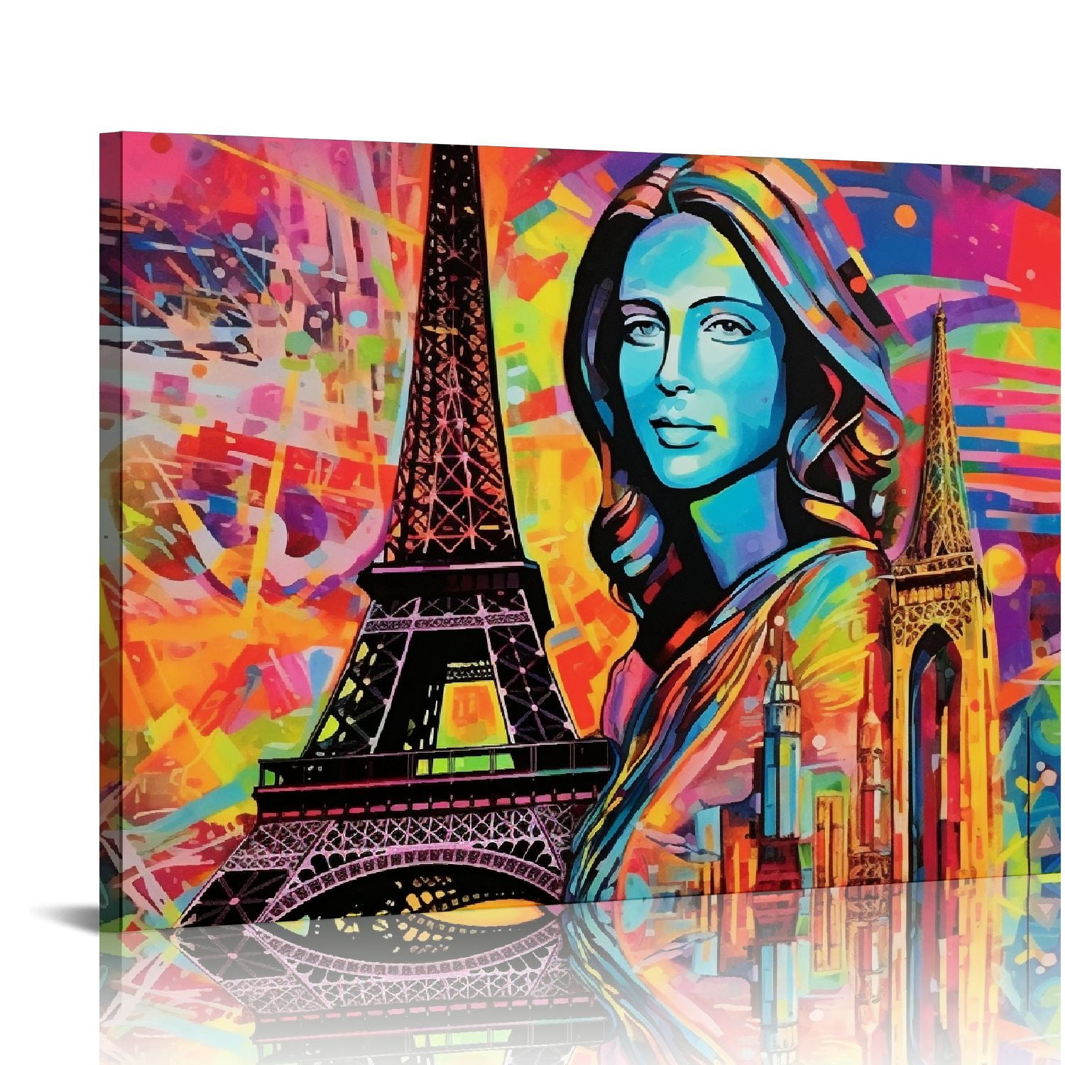 Awypu Canvas Wall Art - Dean Russo 'Iconic Travel' Wall Art for Living ...