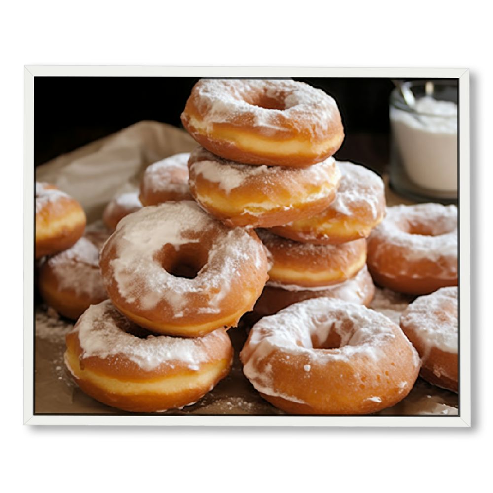 Nawypu Canvas Wall Art Donuts Paintings for Living Room Bedroom Office ...