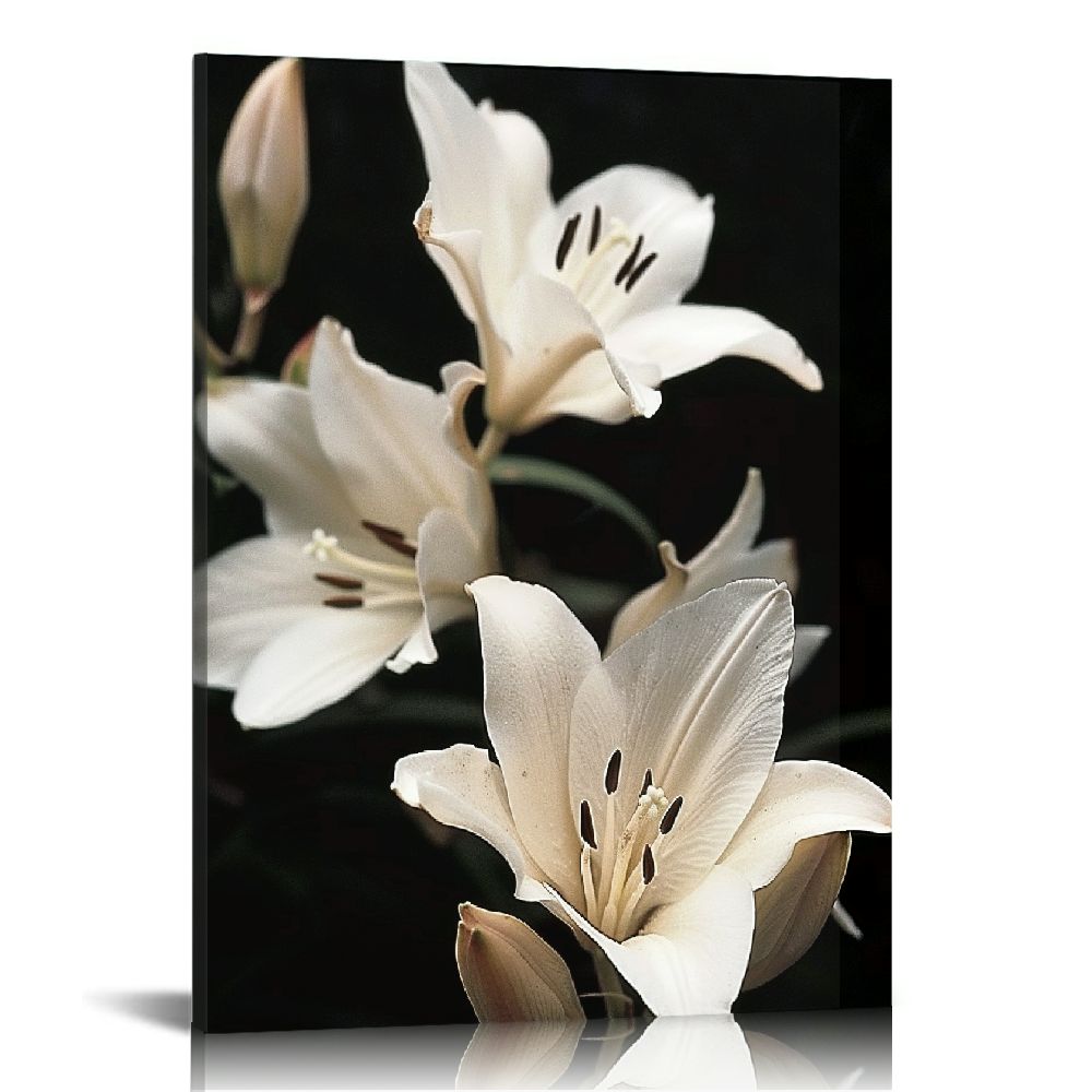 Nawypu Canvas Wall Art Floral Bloom Blossom Close Up Pictures Modern ...
