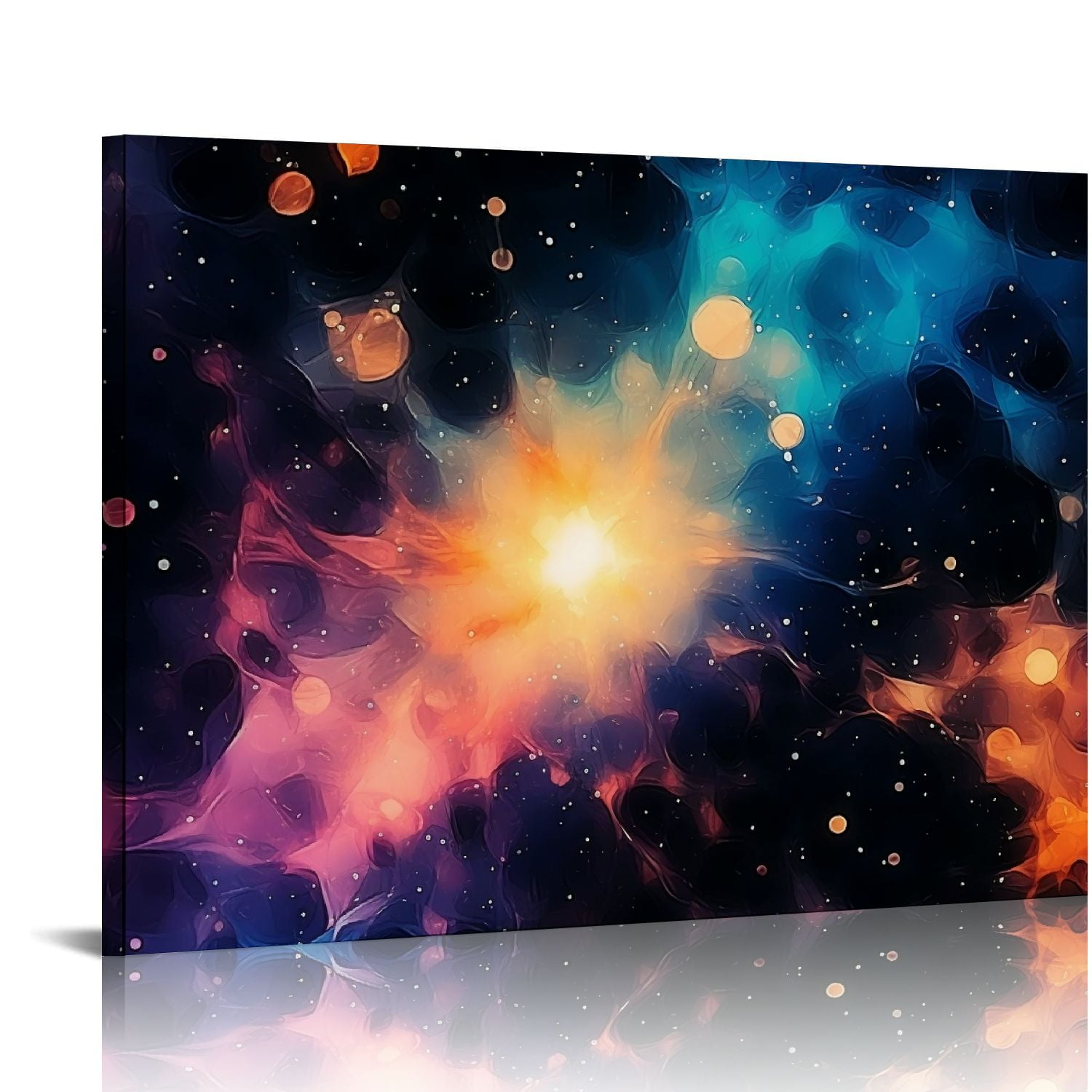 Nawypu Canvas Wall Art Galaxy Nebula Starry Cosmic Painting Pictures ...