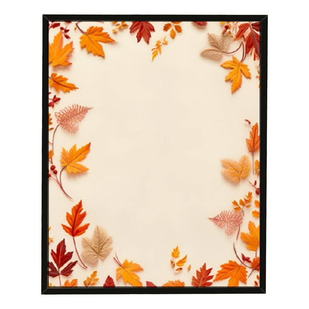 Nawypu Canvas Wall Art for Living Room,Turkey Thanksgiving Fall Maple ...