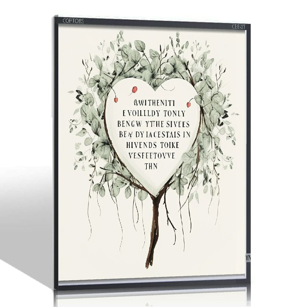 Nawypu Canvas Wall Art Modern Art Print 1 CORINTHIANS 13 4-8 Love Is ...