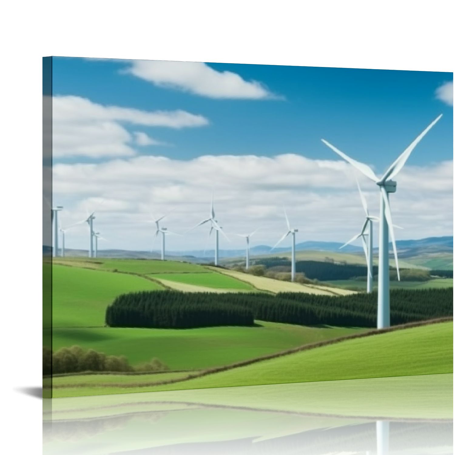 Nawypu Canvas Wall Art Prints Local wind power generation Artwork ...