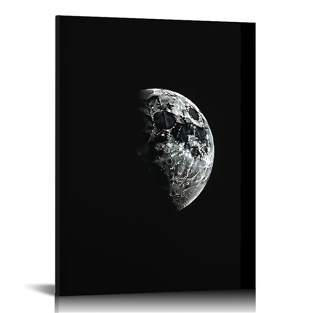 Nawypu - Canvas Wall Art Prints The Moon Phases Pictures to Photo ...