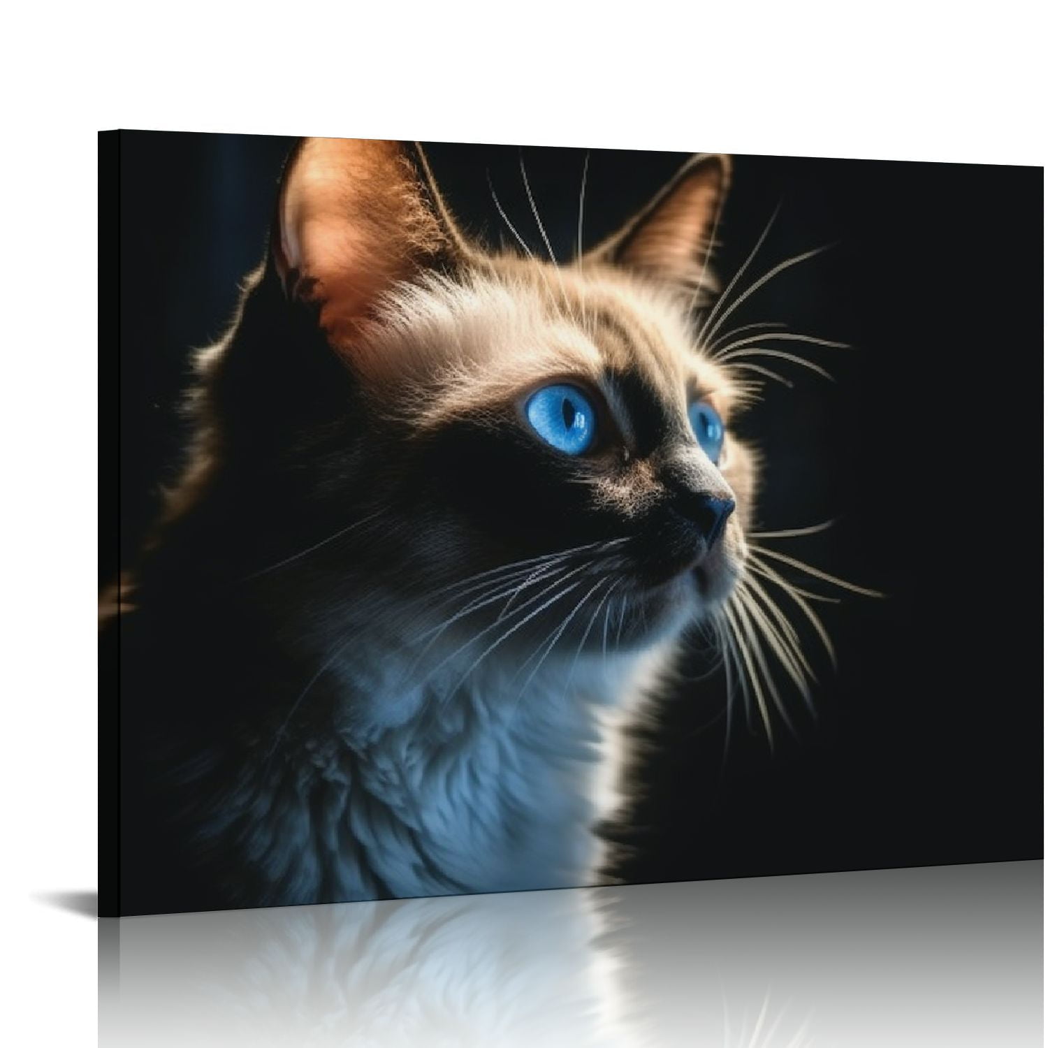 Nawypu Canvas Wall Art Siamese Cat Pictures Poster Print Animal Prints ...