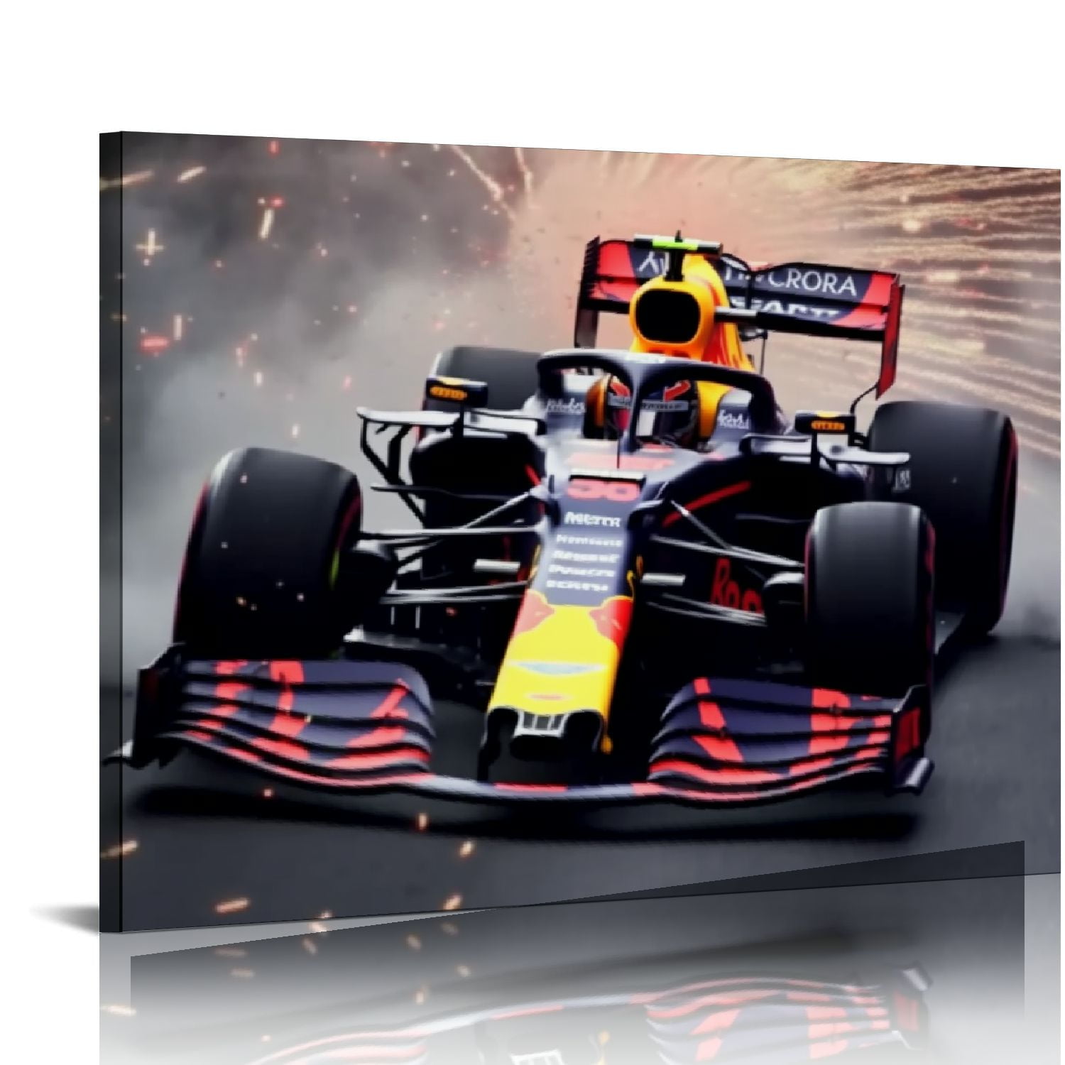 Nawypu Car Art Poster Cool Sports Car Racing Poster Boy's Room ...