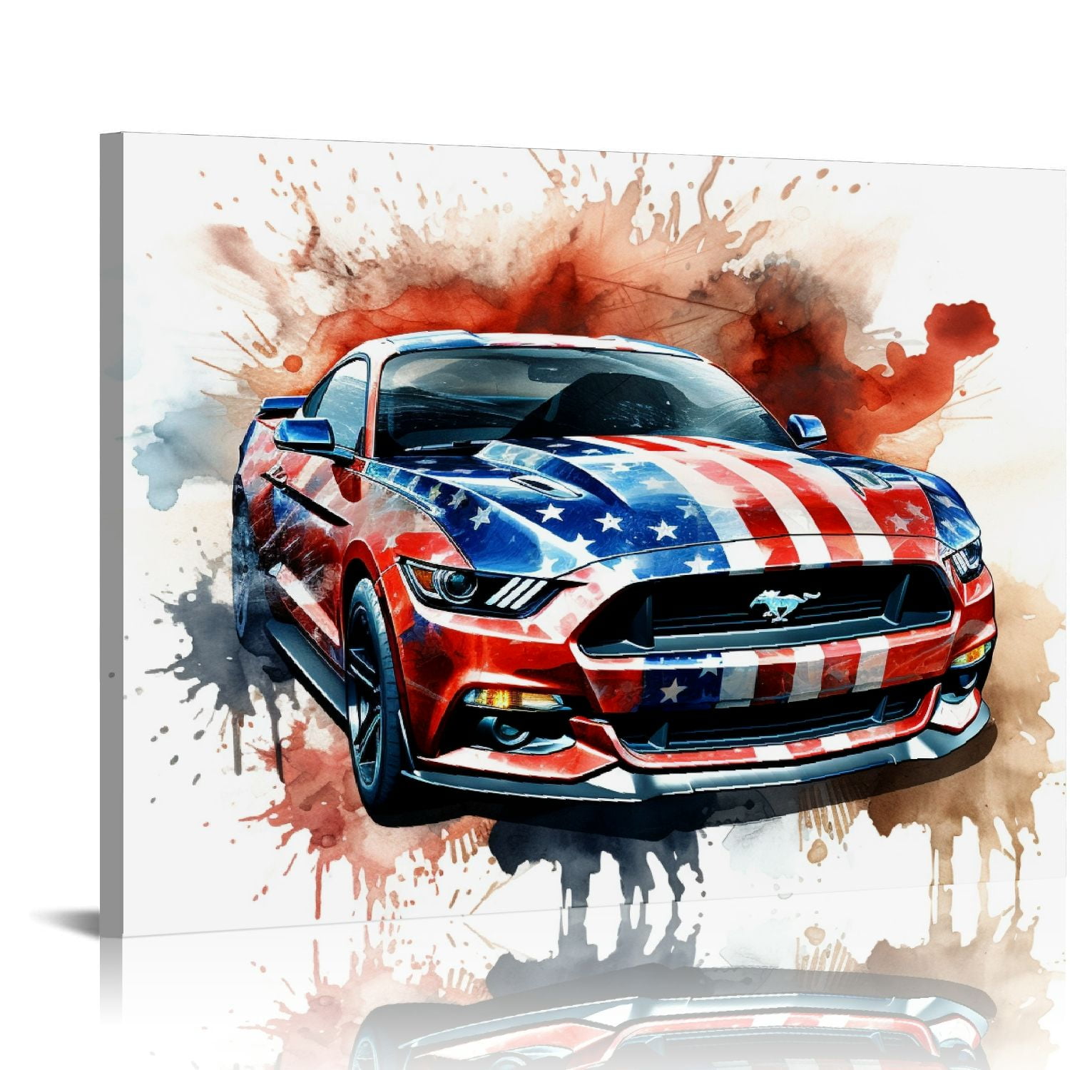 Nawypu Car Car Art Poster Cars Canvas Wall Art Prints Vintage Sports ...